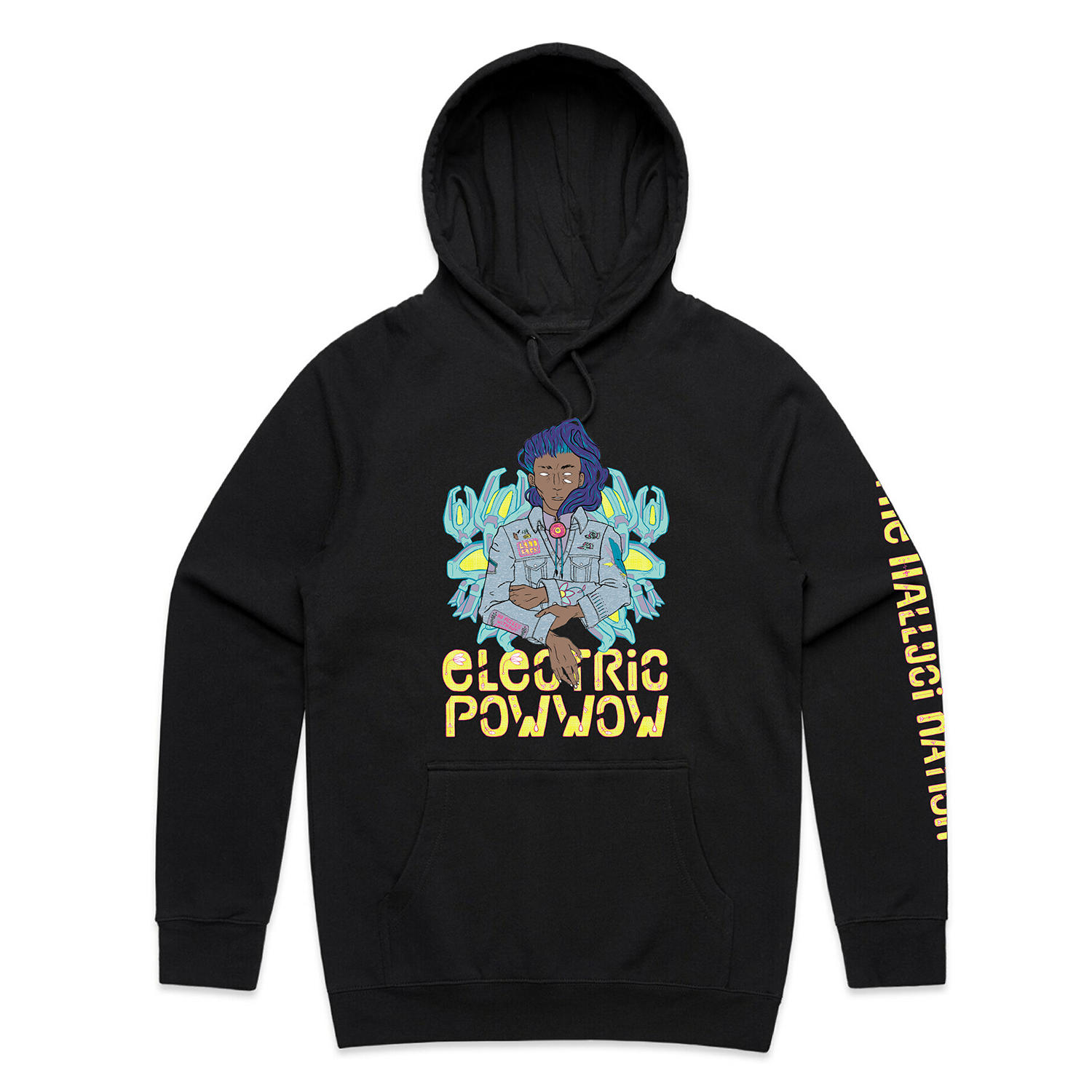 The Halluci Nation - Electric Pow Wow Hoodie – KT8 Merch Co.